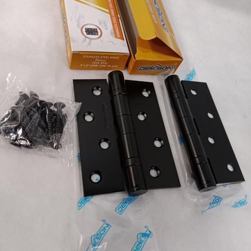 Jual dekkson deluxe hinge 4" matt black stainless sus304 engsel kupu ...