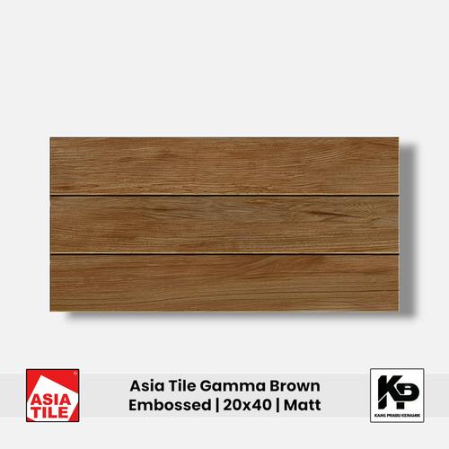 Jual Keramik ASIA TILE Gamma Brown Embossed 20x40 - Kota Depok - Mitra ...