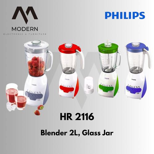 Jual Blender Philips HR 2116 Kaca, Kapasitas 2 Liter - G (Hijau) - Kota ...