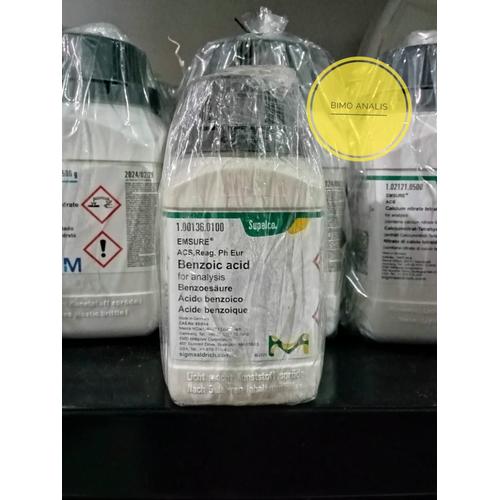 Jual BENZOIC ACID 1GRAM MERCK 100136 / ASAM BENZOAT / C7H6O2 (REPACK ...
