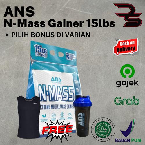 Jual ANS N-Mass Extreme Muscle Gainer 15lbs / Susu Gym Fitness Bulking ...