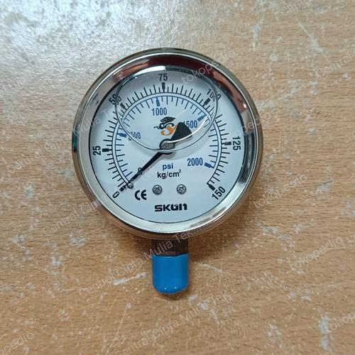 Jual Alat Ukur Tekanan 21/2" inch/ Pressure Gauge SKON 150Bar/2000Psi Raket - Jakarta Barat ...