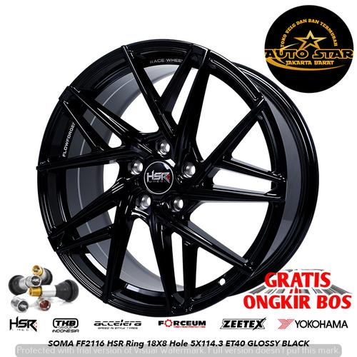 Jual velg mobil hsr soma R18 pcd 5x114,3 untuk mobil crv hrv wrv lexus ...