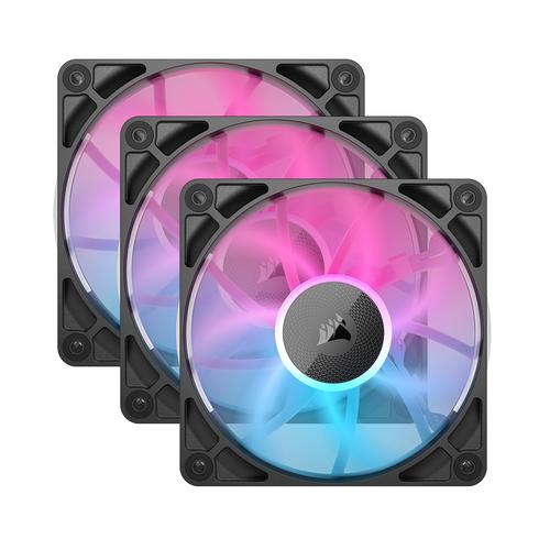 Promo CORSAIR iCUE LINK RX120 RGB 120mm PWM Fan Triple Starter Kit ...