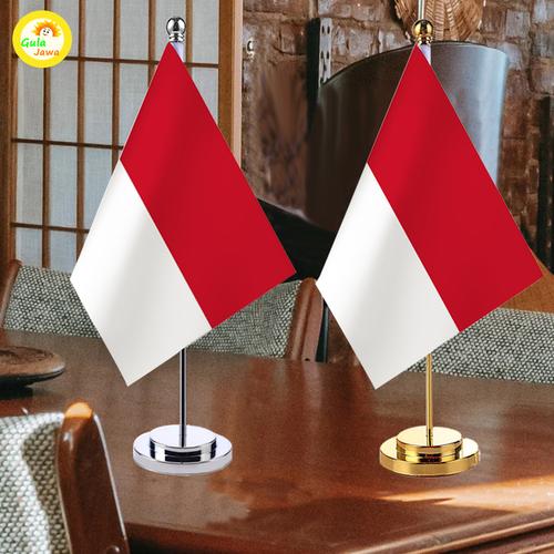 Jual Bendera Meja Stand/Merah Putih Tiang Bendera Set/Tiang Bendera ...