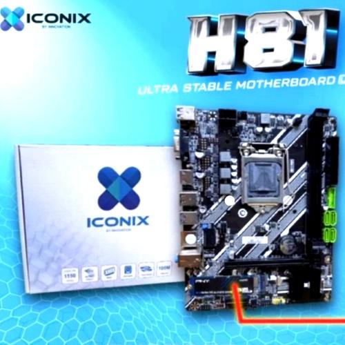 Jual ICONIX motherboard H81 intel LGA 1150 slot NVME mobo H 81 ...