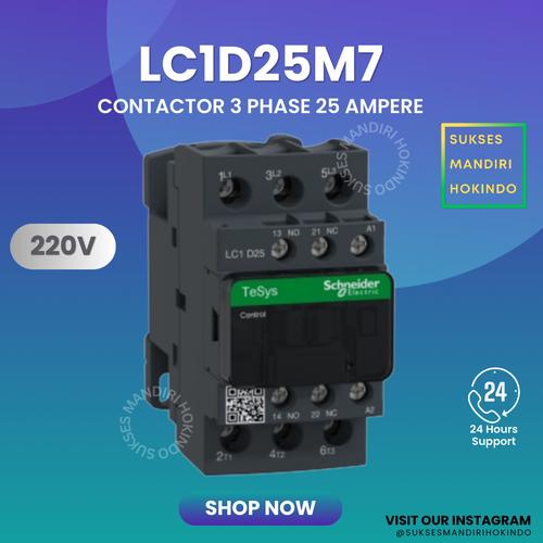 Promo Kontaktor 3P 25A 3 Phase 25 Ampere LC1D25M7 Schneider Contactor ORI - Jakarta Pusat ...