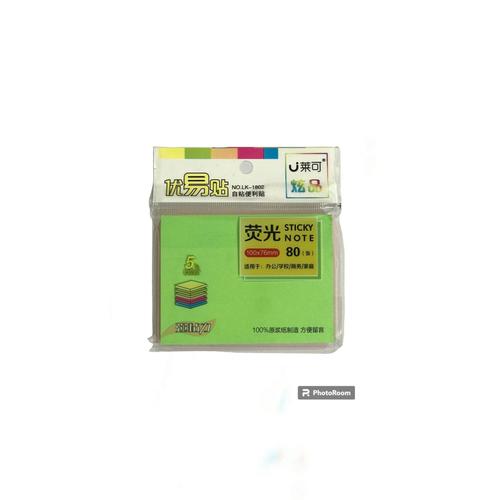Jual Sticky Notes Memo Tempel Warna 76 x 50 mm / 76 x 102 mm isi 80's ...