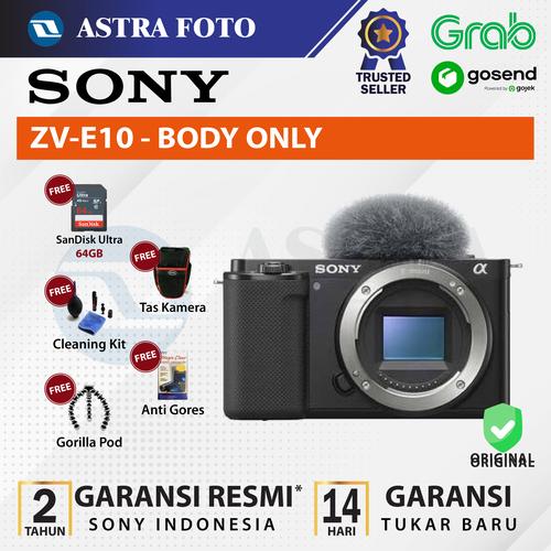 Promo Sony Alpha ZV-E10 Body Only Mirrorless Camera - ZVE10 / ZV E10 ...