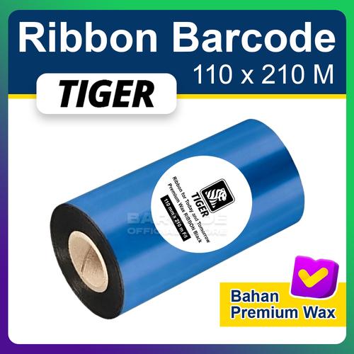 Jual Ribbon Barcode Tiger 110 x 210 Meter Premium Wax 110x210m Face In ...