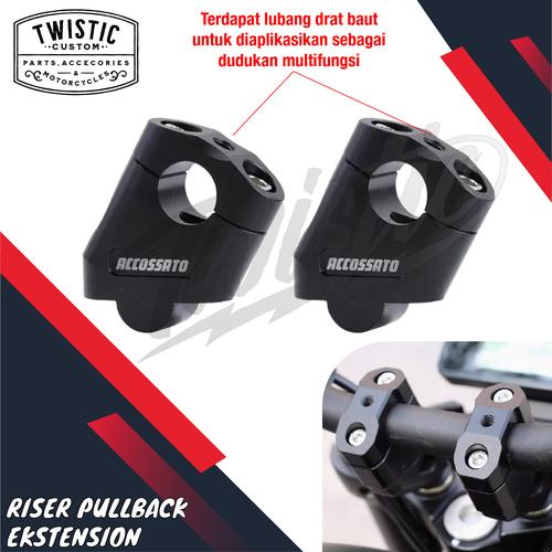 Jual Raiser Riser Stang Ekstension Accossato Pullback 28mm Motor ...