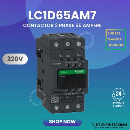 Promo Kontaktor 3P 80A 3 Phase 80 Ampere LC1D65AM7 SNI Contactor Schneider - Jakarta Pusat ...