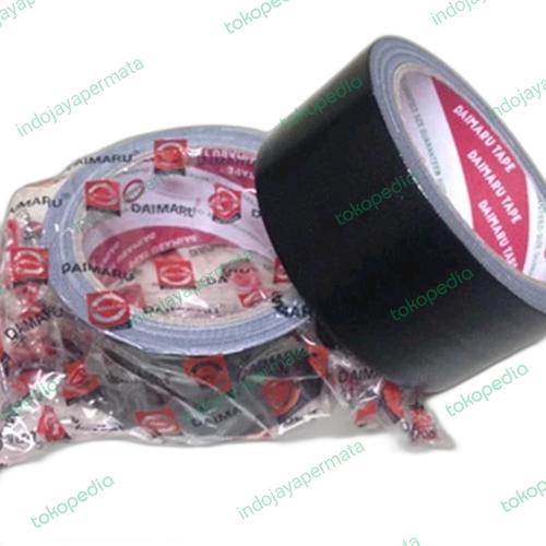 Jual Lakban Kain Hitam / Cloth Tape Hitam / Daimaru 2 inch /48mm x 12m ...