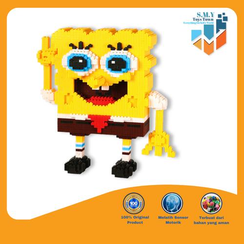 Promo SMY Nano Blocks Spongebob 3D Model,Dekorasi Hiasan Karakter ...