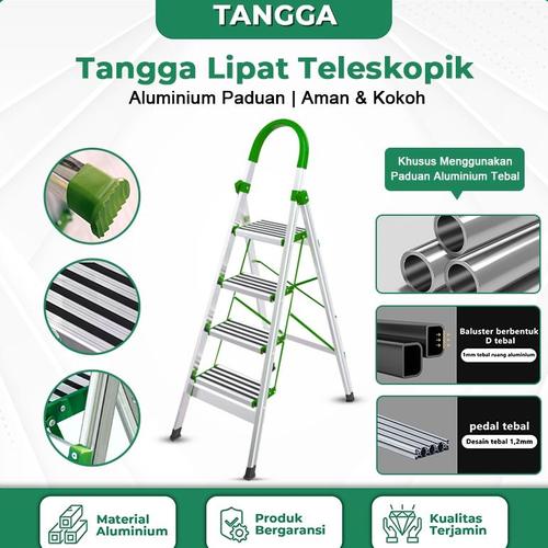 Jual ADA Stok!! ISKU Tangga Lipat Portable Tangga Lipat Aluminium ...