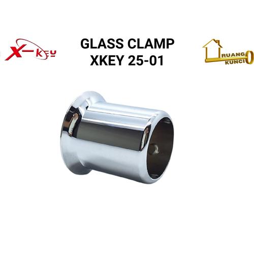 Jual Glass Clamp Connector Tube to Wall Konektor Pipa 1 Inch Ke Tembok ...