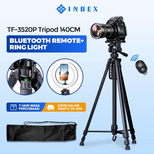 Promo INBEX 3520 Pro Tripod HP 140cm Bluetooth remote tripod kamera ...