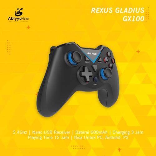 Jual Gamepad Wireless Rexus Gladius GX100 Stick Gaming PC Laptop ...