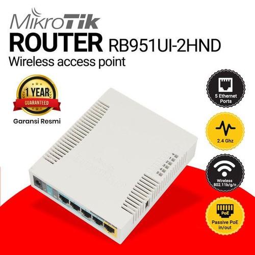 Jual MikroTik Router Wireless RB951Ui-2HND RB 951UI - Kota Balikpapan ...