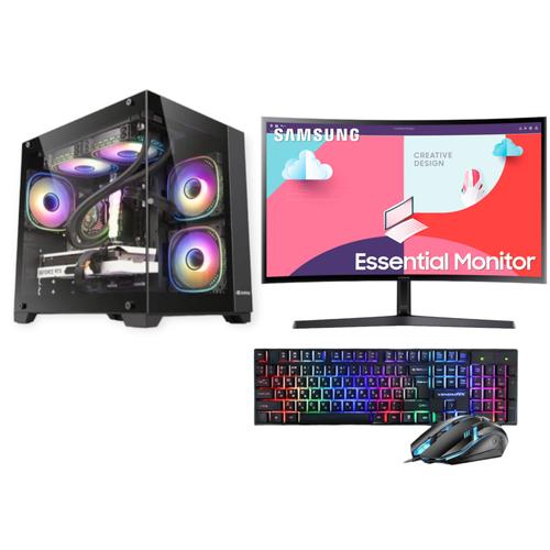 Jual PC Gaming AMD Ryzen 5 5600G Full Set Monitor LED 24 Inch Siap ...