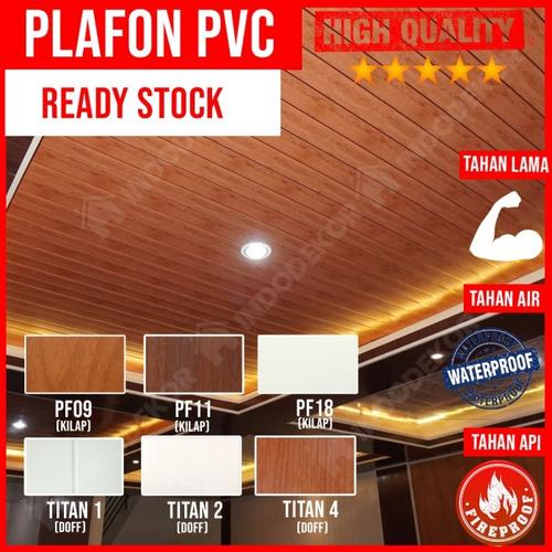 Jual Plafon PVC Serat Kayu Minimalis Mewah dan Murah Minimalis - P001_1(kilap) - Kota Bandung ...