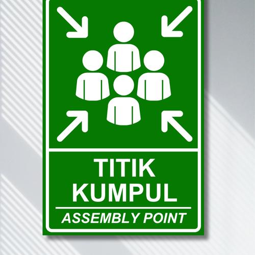 Jual Stiker Titik Kumpul / Assembly Point Sticker / Sticker Rambu / K3 ...