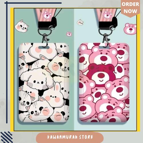 Jual Lanyard Unik Lotso Spongebob Shiba Inu / Name Tag Lotso Spongebob ...
