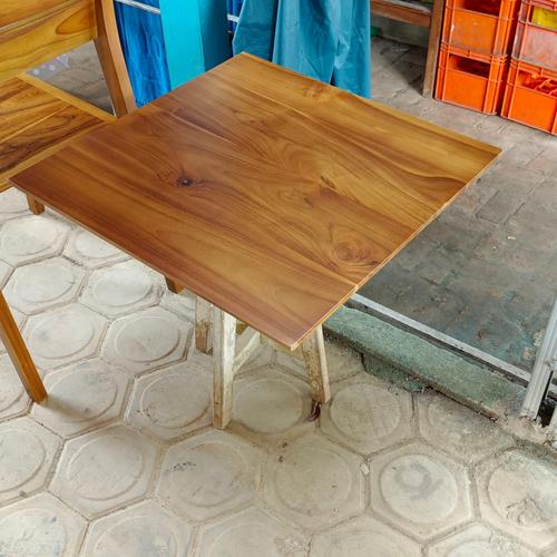 Jual top table kayu jati asli custom top table cafe jati modern - Kab ...