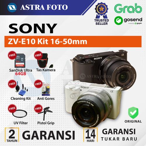 Promo Sony Alpha ZV-E10 Kit 16-50mm ZVE10 / ZV E10 Mirrorless Camera ...