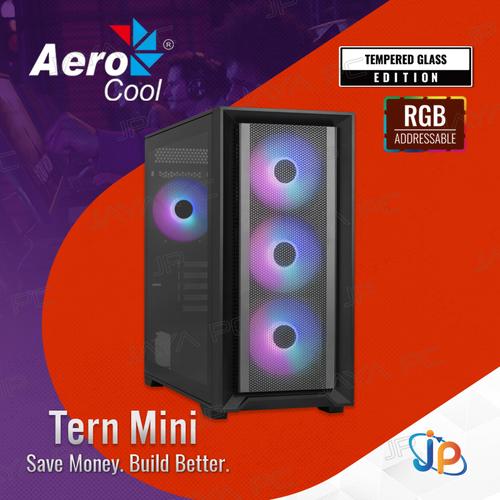 Promo Aerocool Gaming CPU Case Tern Mini V2 ARGB - Tempered Glass Casing Cicil 0% 3x - Jakarta ...