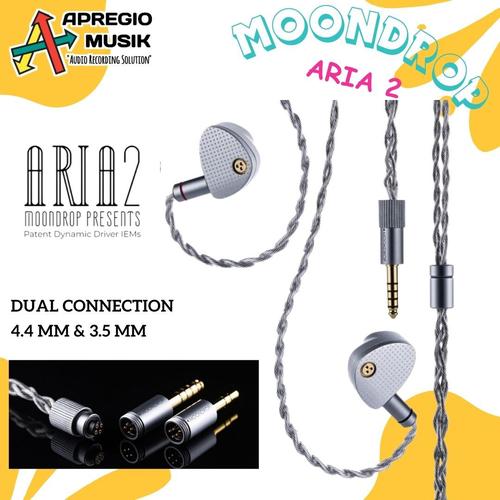 Jual Moondrop Aria 2 ARIA2 New Version Dynamic Driver IEM Earphone - Kota Surabaya - Apregio ...