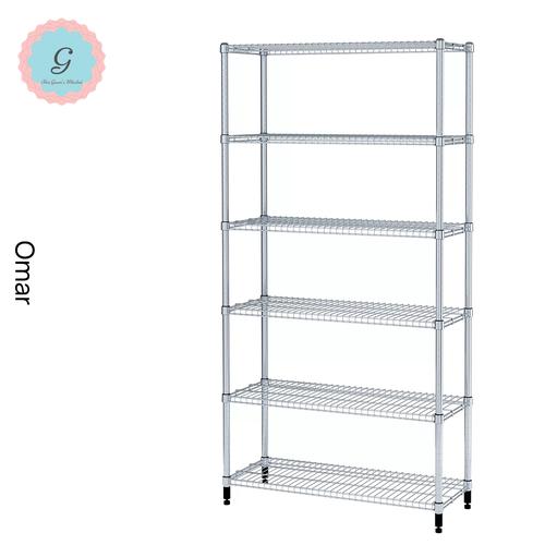 Jual Rak besi 6 tingkat kawat galvanis kokoh awet tahan karat ...