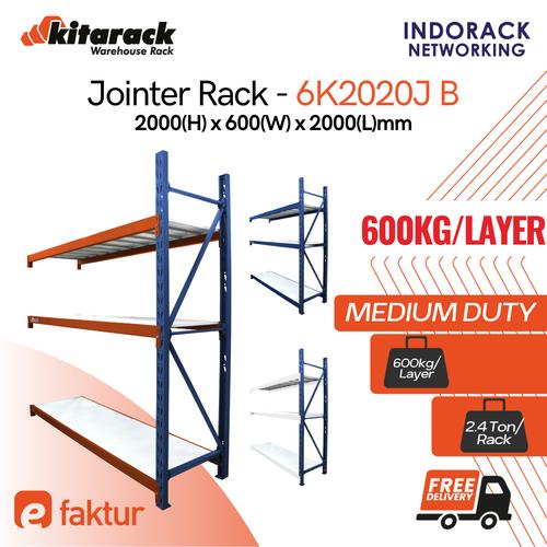 Jual Rak Gudang Besi 600kg per Layer Rack Gudang 2 Meter Jointer Rak ...