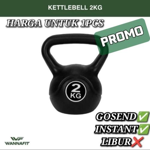 Jual KETTLEBELL HANDLE SET 2 KG ALAT ANGKAT BEBAN GYM FITNES WANNAFIT ...