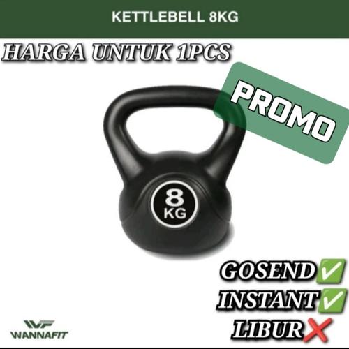 Jual KETTLEBELL 8kg kettle bell alat angkat beban rumahan barbel dumble ...