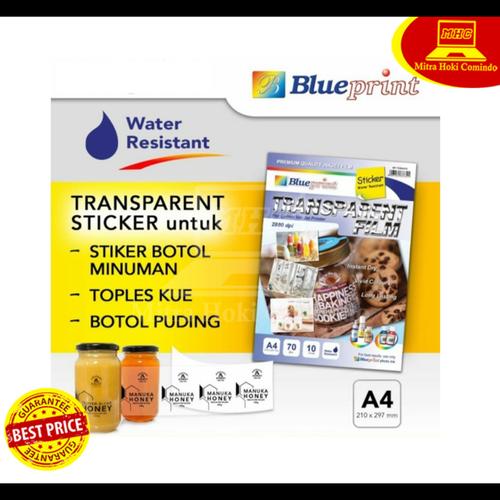 Jual KERTAS STIKER TRANSPARAN ANTI LUNTUR / TAHAN AIR BLUEPRINT - Kota ...