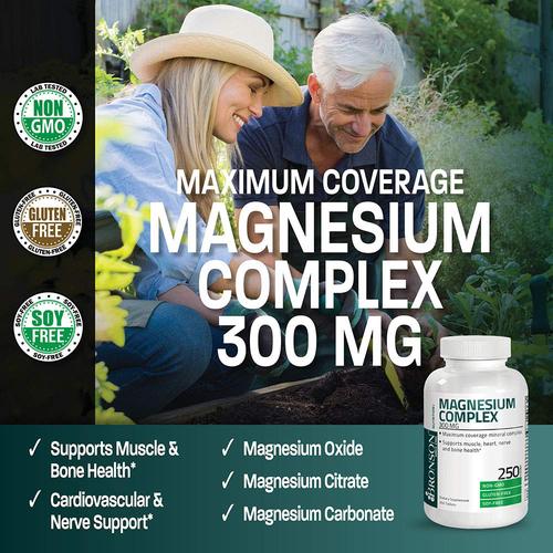 Jual Bronson Magnesium Complex Maximum 300 Mg Oxide Citrate Carbonate ...