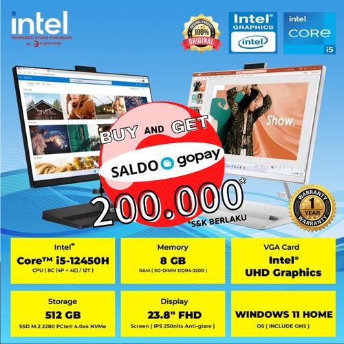 Jual LENOVO AIO ALL IN ONE 3i 24IAP7 CORE i5-12450H 8GB 512GB W11+OHS ...