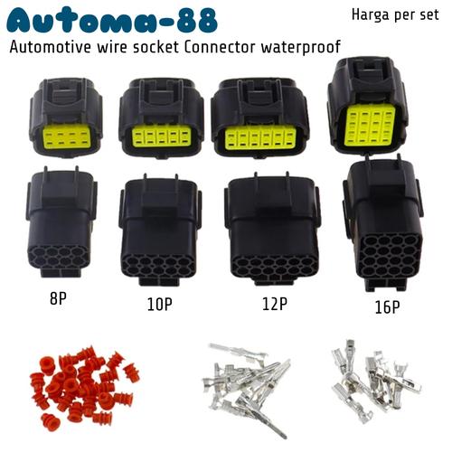 Jual Soket konektor kabel anti air 8 10 12 pin soket kabel male-female ...