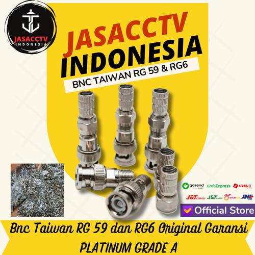Jual Konektor Bnc Jack Connector Penyambung Kabel CCTV Made in Taiwan ...