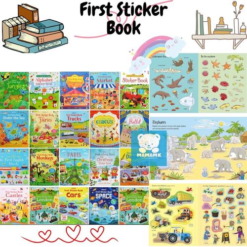Jual [PART 1] USBORNE FIRST STICKER BOOK BUKU STIKER ANAK ANAK - 3009 ...