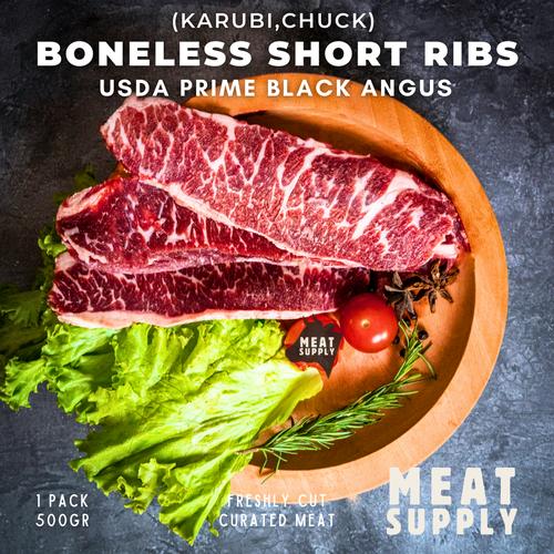 Promo Karubi Chuck Boneless Short Ribs Black Angus USDA Prime / Karubi ...
