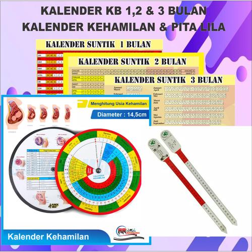 Jual PAKET KALENDER KB 1,2 DAN 3BULAN.KALENDER PUTAR DAN PITA LILA ...