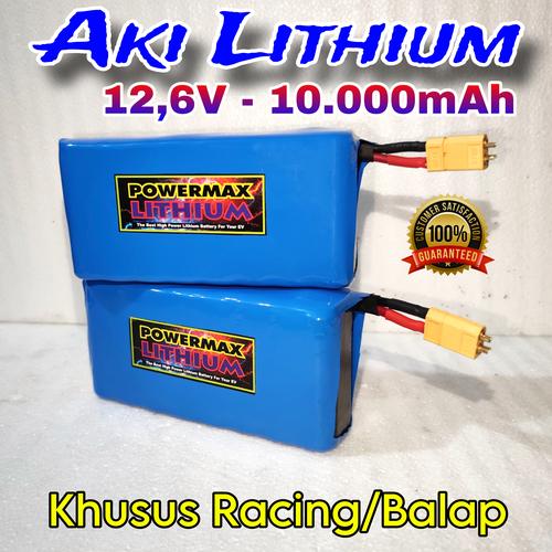 Jual Aki Racing Lithium 12,6V 10.000mAh Baterai Litium Balap Totalloss ...