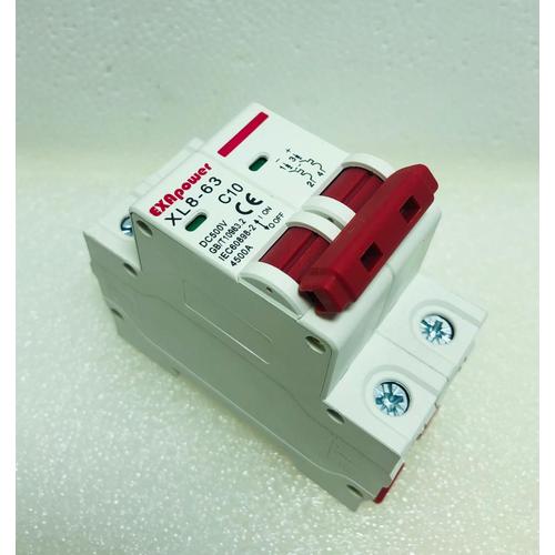 Jual MCB DC 2P 50A 500V Circuit Breaker DC Solar Panel PV 50A - 2P 50A ...