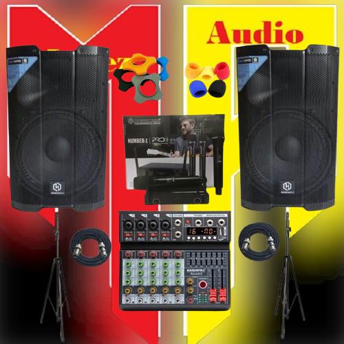 Jual PAKET SOUND SYSTEM SPEAKER AKTIF 15 INCH HARDWELL DSR 15 PRO ...