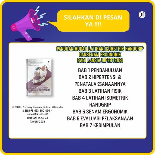 Jual PANDUAN MUDAH LATIHAN ISOMETRIK HANDGRIP DAN SENAM ERGONOMIK BAGI ...