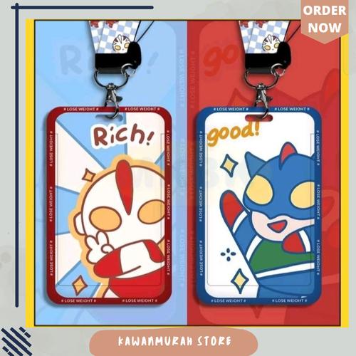 Jual Name Tag Holder Ultraman Lucu / ID Card Holder Ultraman Gaya ...