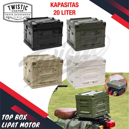 Jual Top Box Belakang Lipat 20L Liter Motor Honda CT110 Street Cub ...