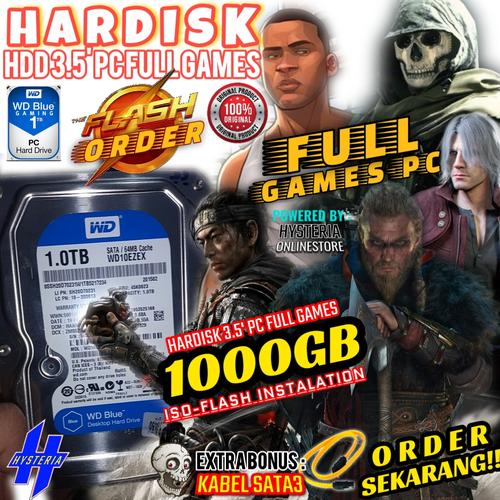 Jual Hardisk Game PC 1Tb WD Blue 7200RPM HDD WD Blue 1000Gb Ful Games ...